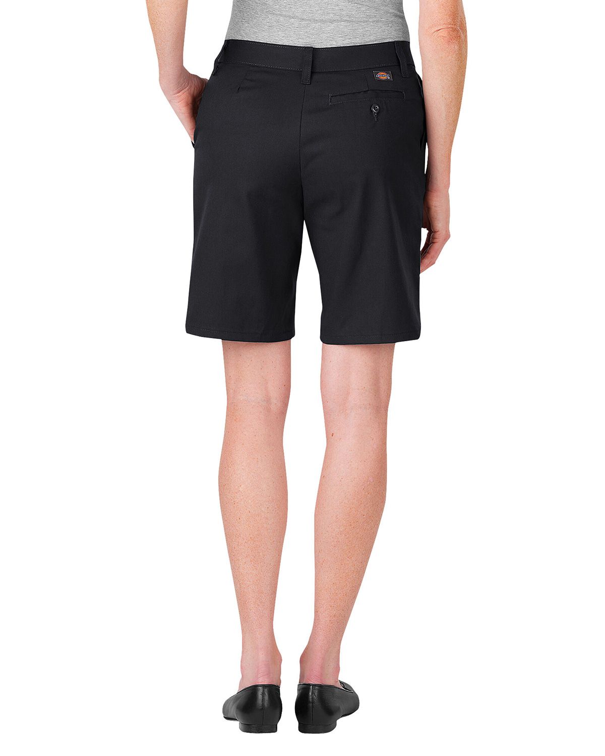Dickies FR221 Womens 9 Inch Flat Front Short