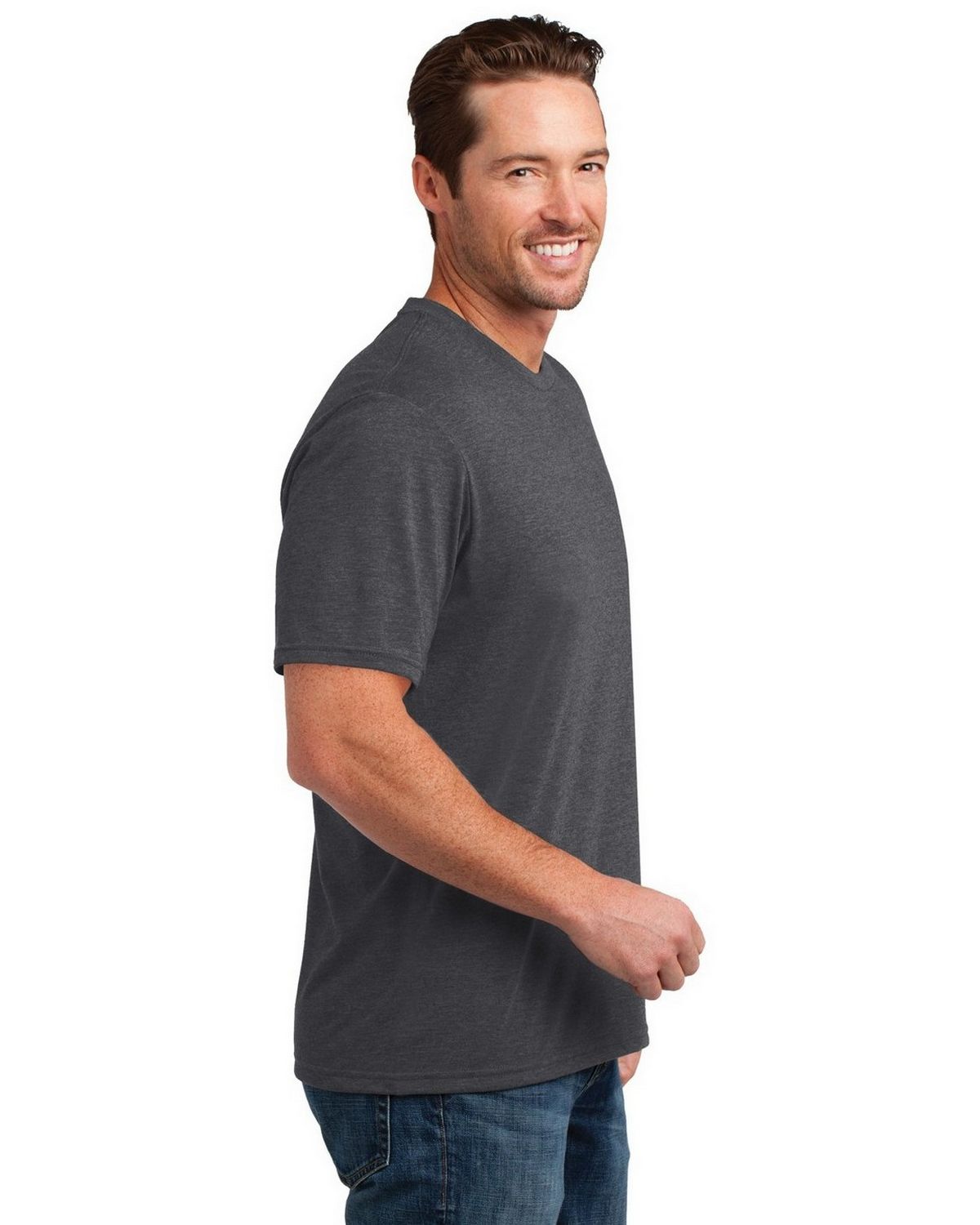 District Made DM108 Mens Perfect Blend Crew Tee - Apparelnbags.com
