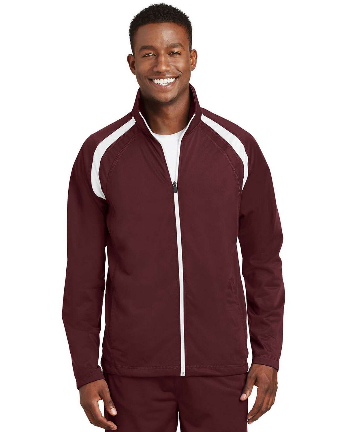 Sport-Tek JST90 Tricot Track Jacket by Port Authority - ApparelnBags.com